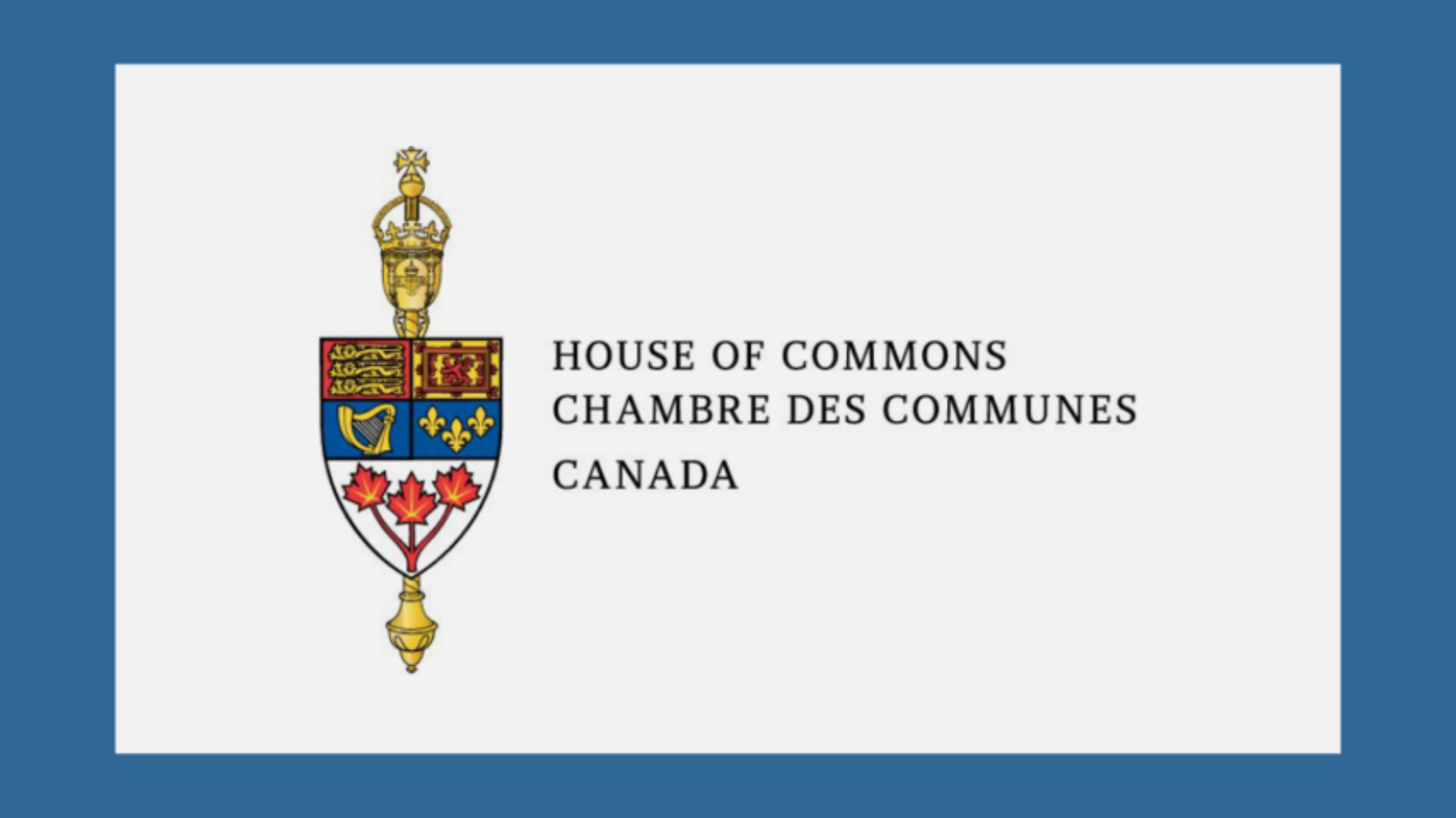 Testimony of Dr. Elise Anderson Before the House of Commons of Canada ...