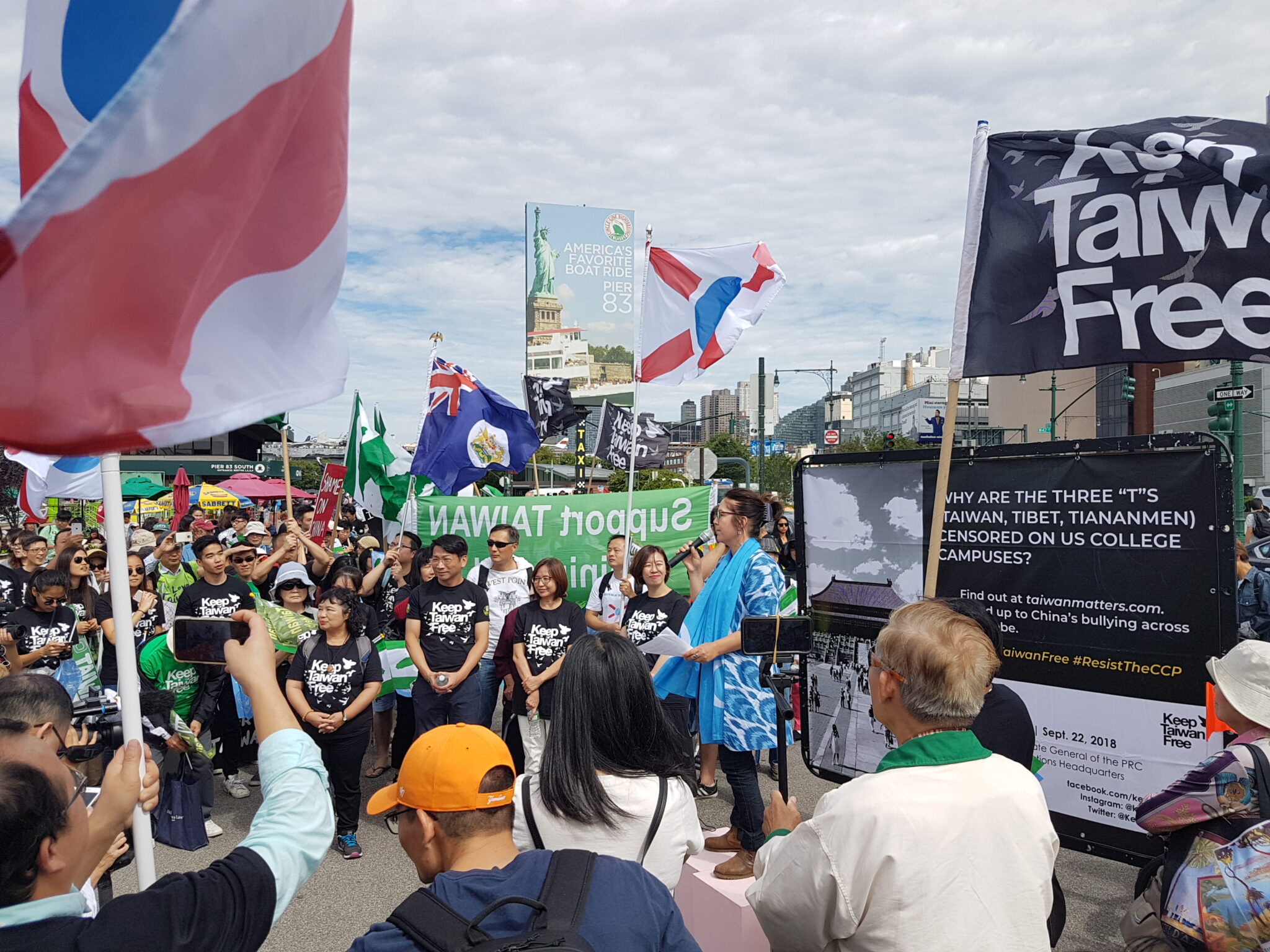 Zubayra Shamseden Speaks at the Keep Taiwan Free Rally on September ...