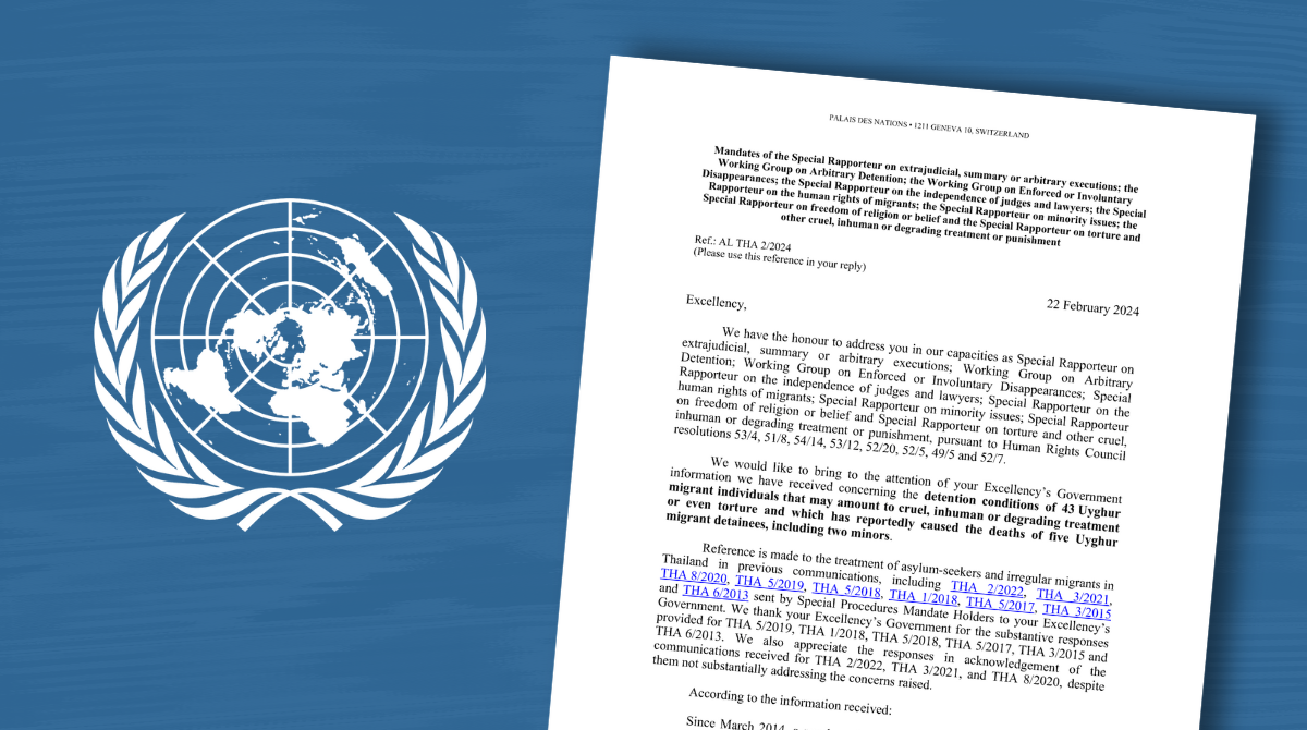 UHRP Welcomes UN Letter on Arbitrary Detention Cases in Thailand, Urges ...